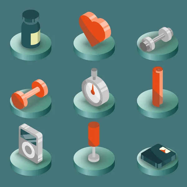 Survival Kit Color Isometric Icons Vector Illustration Eps Stock Vector ...