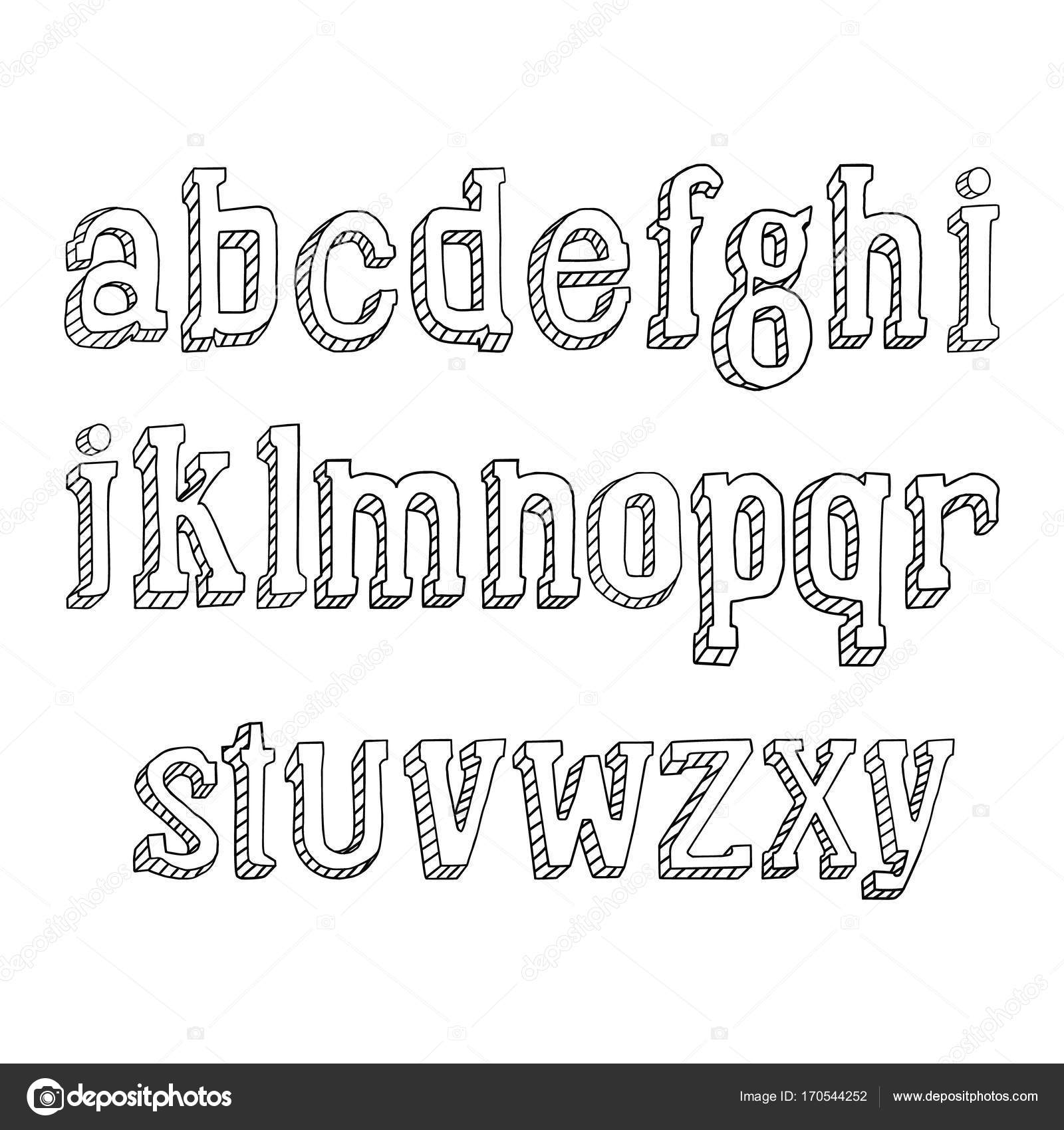 Small letters on a white background. Stock Vector Image by ©Netkoff ...