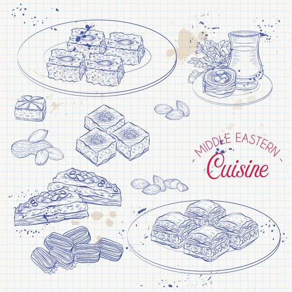 Knafeh Vector Art Stock Images | Depositphotos