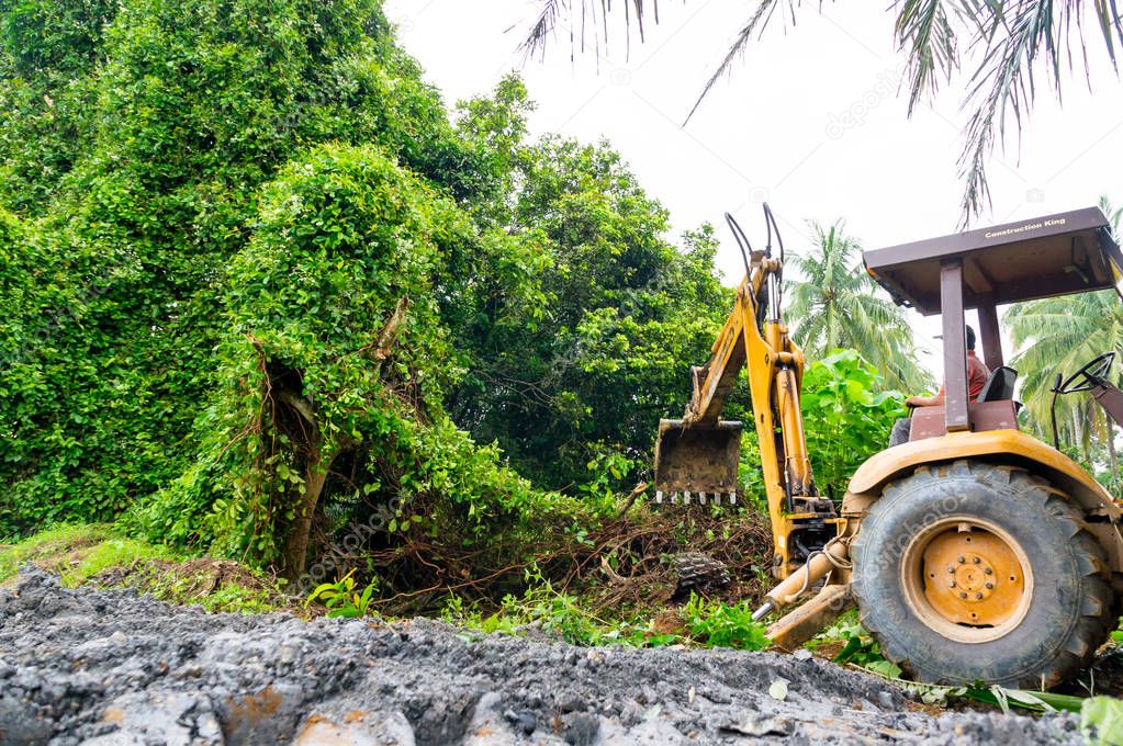 Deforestation for build-up properties. – Stock Editorial Photo © mrfiza ...