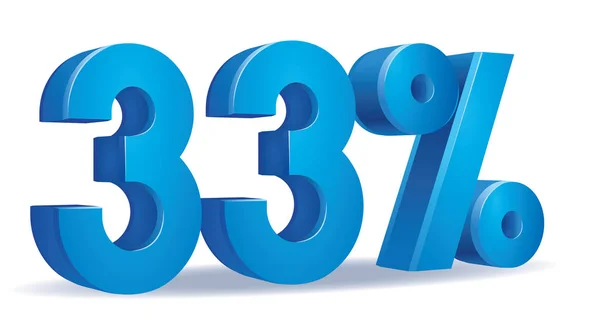 Illustration Vector Percent Blue Color White Background Stock Vector ...