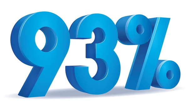 Illustration Vector Percent Blue Color White Background Stock Vector ...