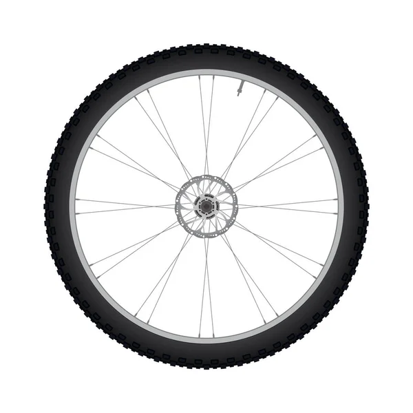 Bicycle Front Wheel with Disc Brake vector Stock Vector Image by ...