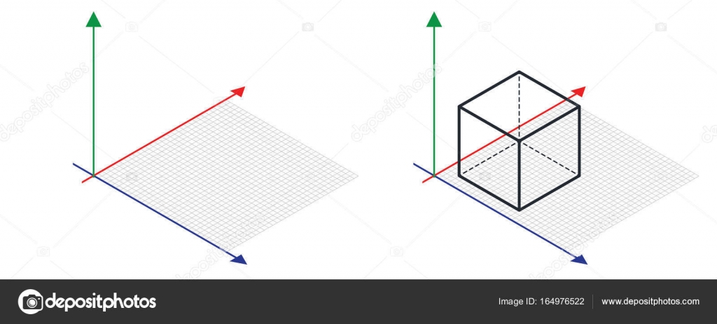Dibujo isométrico se aplica un ángulo de treinta grados a sus lados. El ...