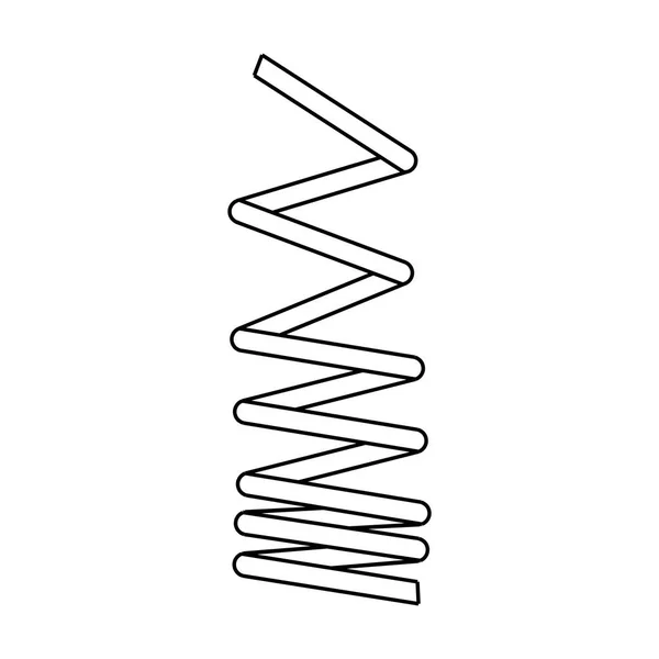 Coil Spring Steel Spring Metal Spring White Background Vector ...