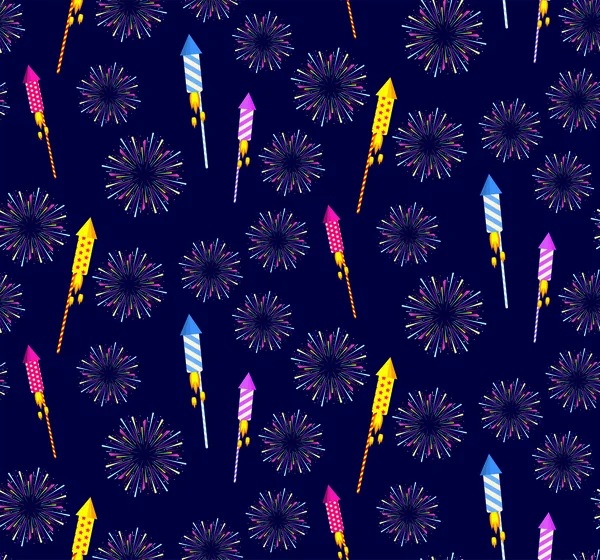 Fireworks seamless pattern Vector Images | Depositphotos
