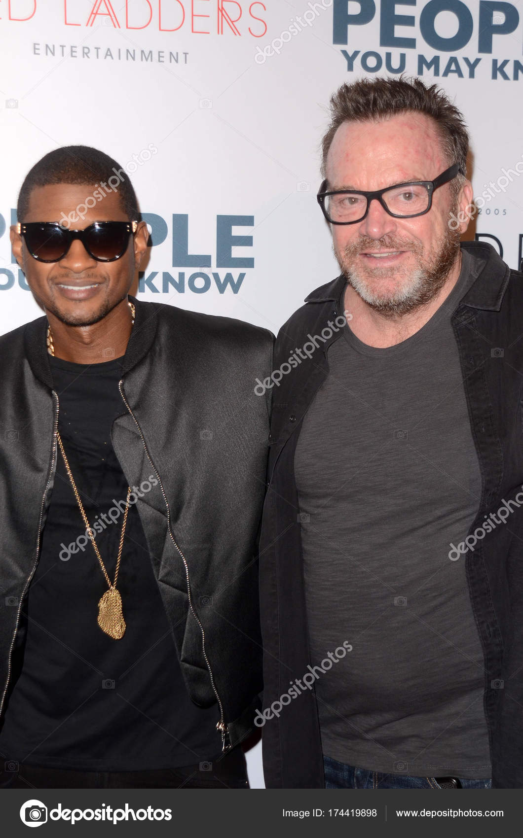 Singer Usher and actor Tom Arnold — Stock Editorial Photo © s_bukley ...