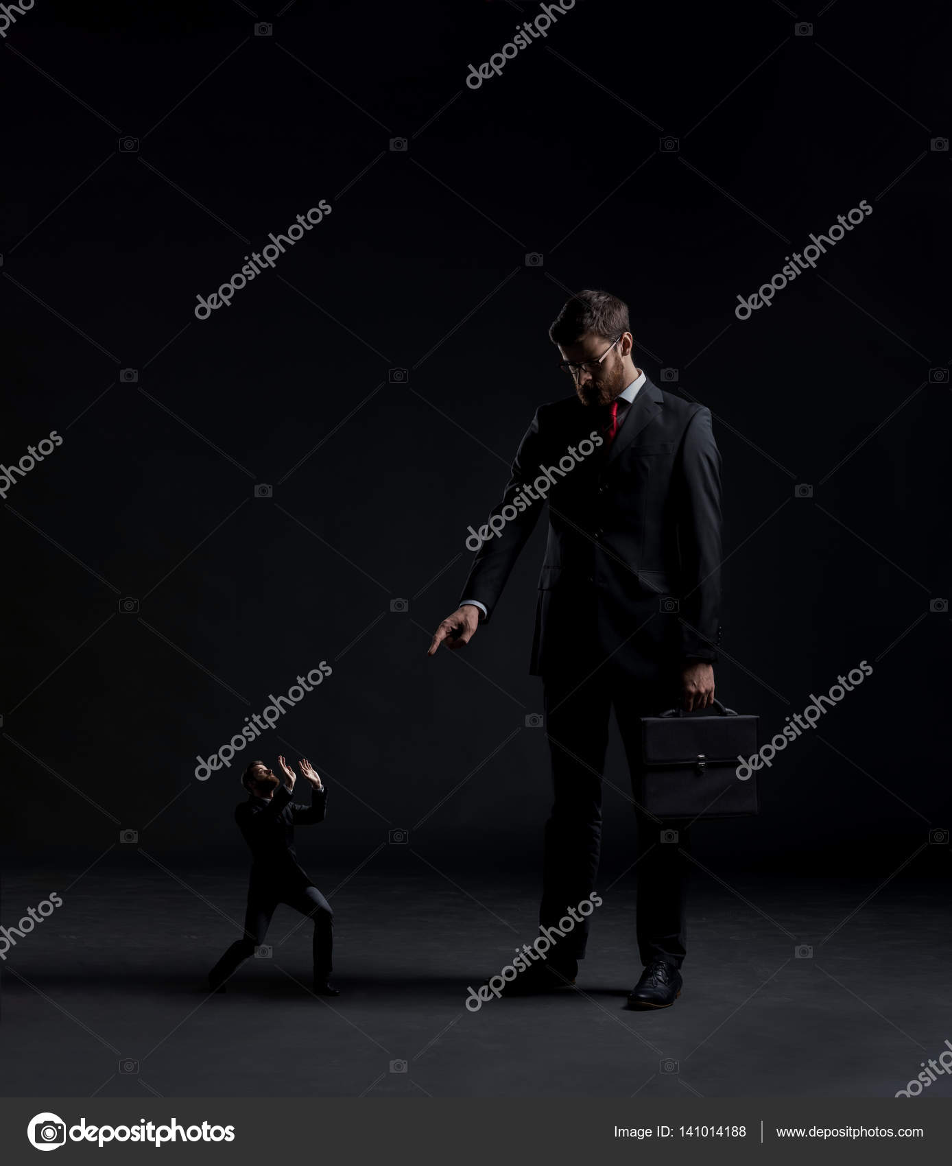 Boss punishing worker Stock Photo by ©shmeljov 141014188
