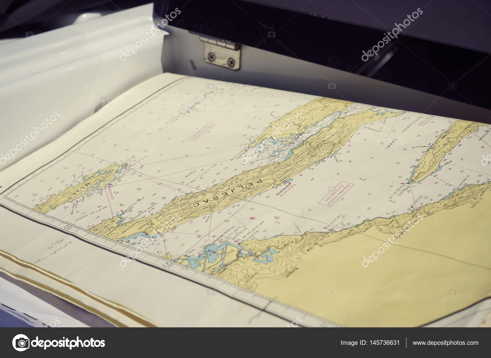 Paper map of Adriatic — Stock Photo © shmeljov #145736631