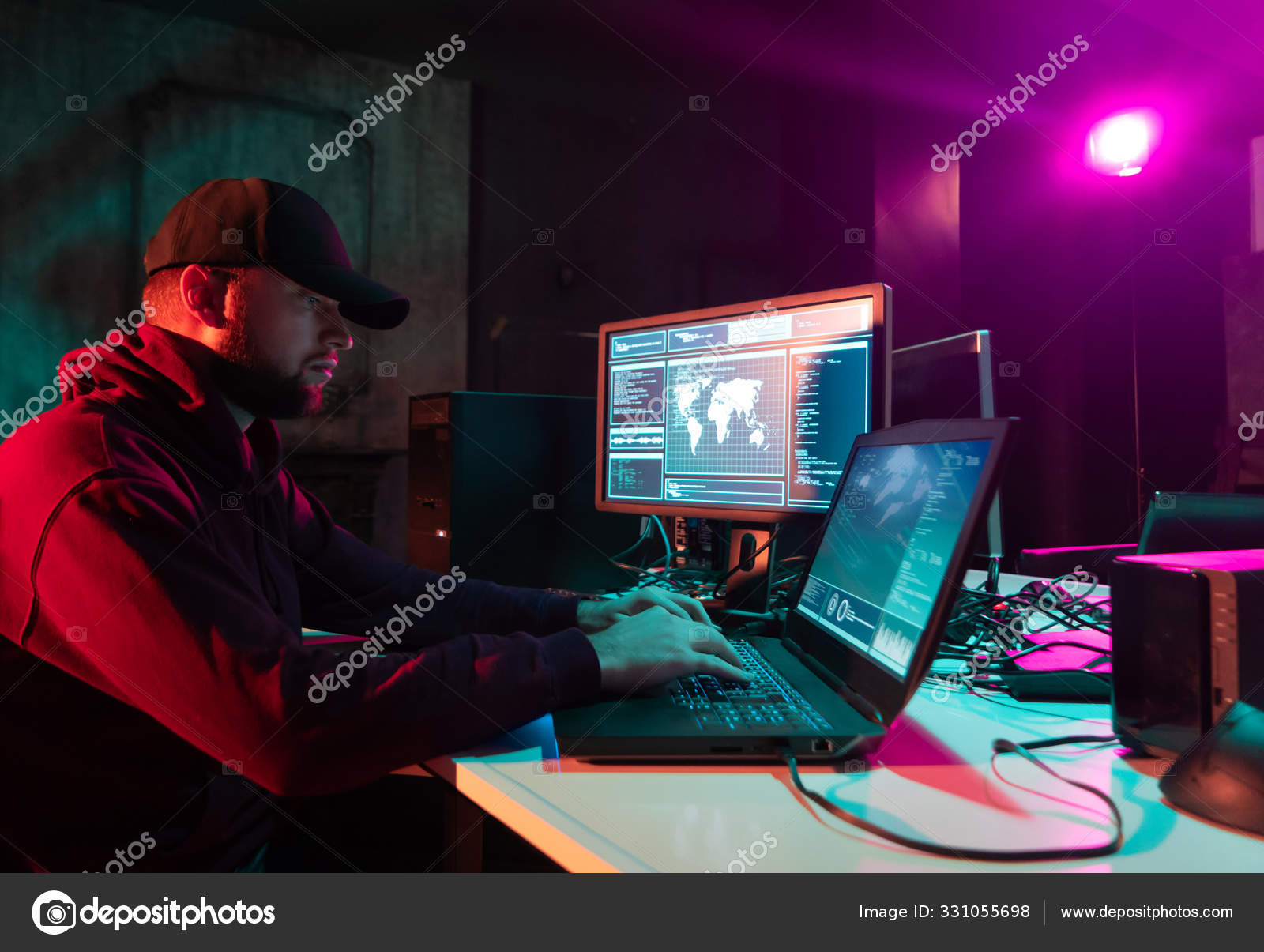 Hackers Breaking Server Using Multiple Computers Infected Virus ...