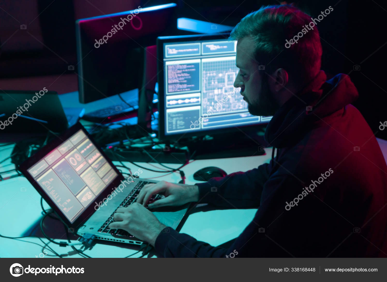 Hackers Breaking Server Using Multiple Computers Infected Virus ...