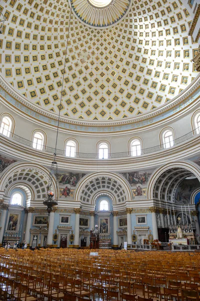 Interior of the dome of the Mosta rotunda. Malta – Stock Editorial Photo © salajean #165872744