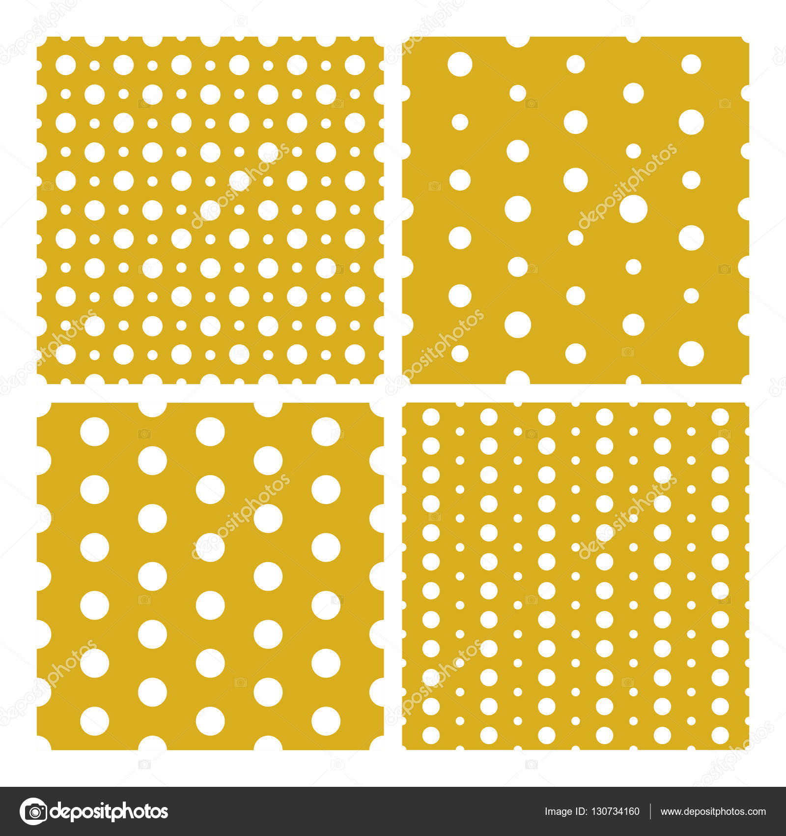Set of vector seamless trendy modern spot patterns. Stock Vector by ...
