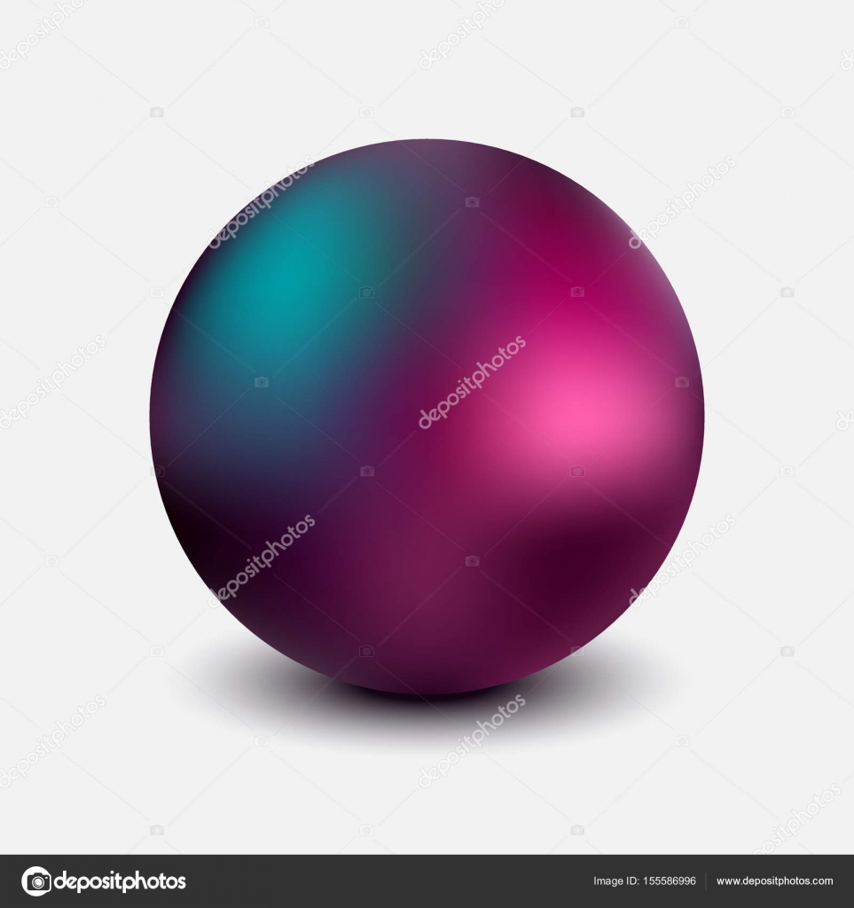 Metallic sphere, realistic vector illustration Stock Vector Image by ...