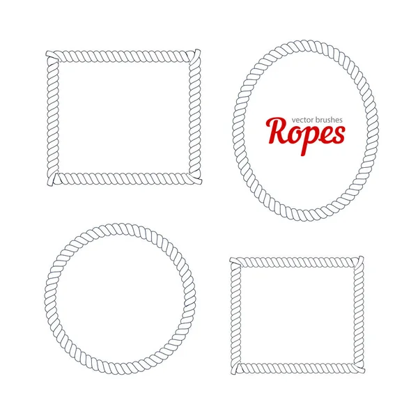 Nautical rope circle Vector Art Stock Images | Depositphotos