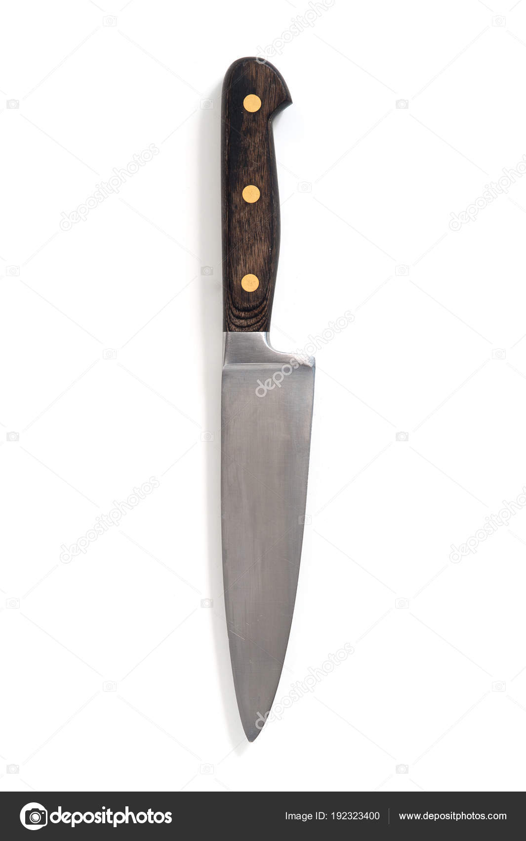 Kitchen Knife Isolated White Background View Stock Photo by ©pio3 192323400