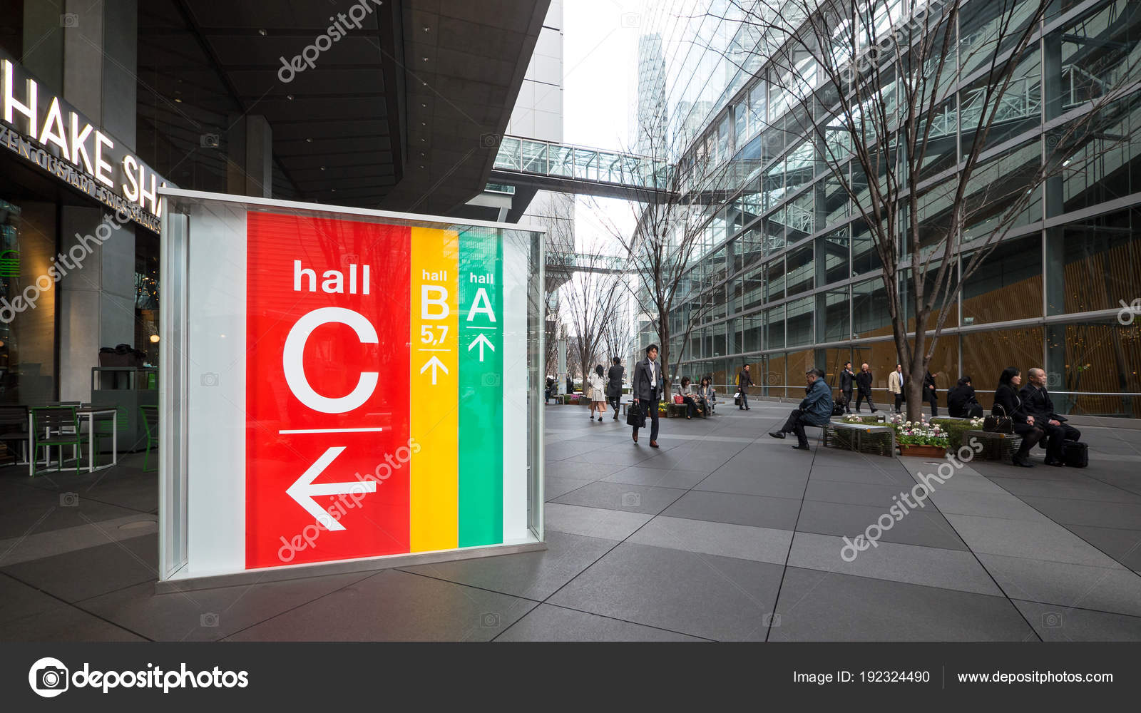 Tokio Japón Circa Marzo 2017 Panel Informativo Fuera Del Foro — Foto ...