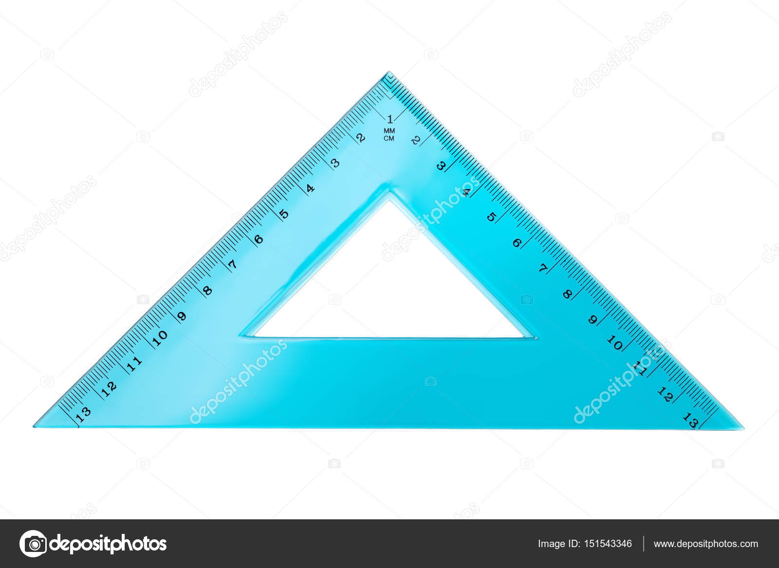 Set Square Triangle Isolated on White Background — Stock Photo ...