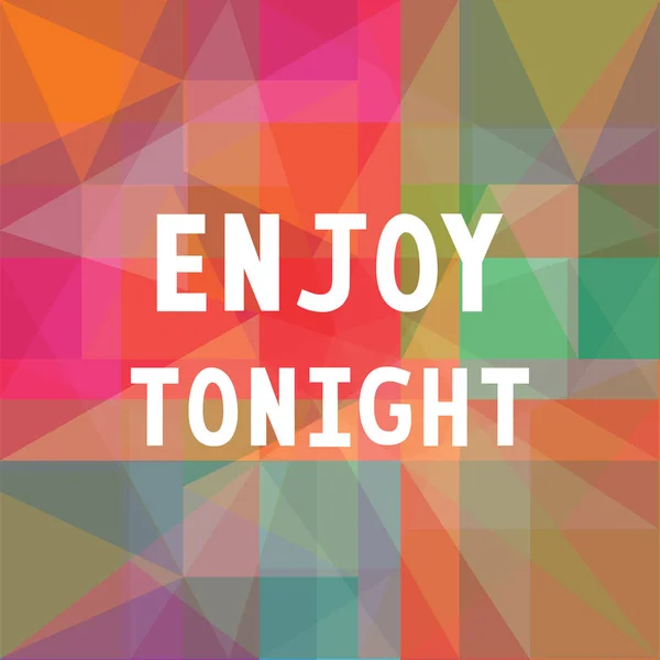 Enjoy today on colorful background Stock Vector Image by ©gubgibgift ...