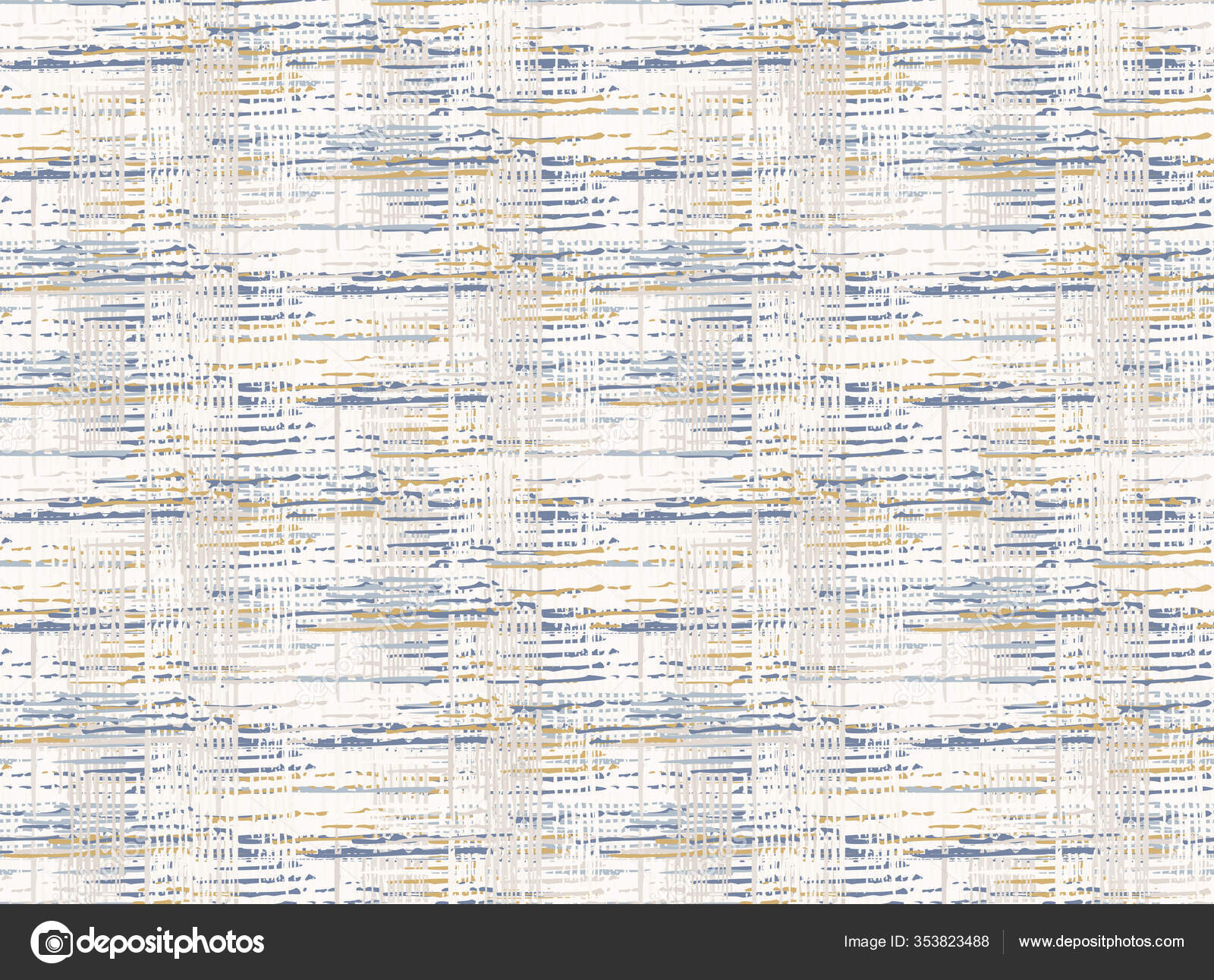Grey french linen vector texture seamless pattern. Brush stroke grunge ...