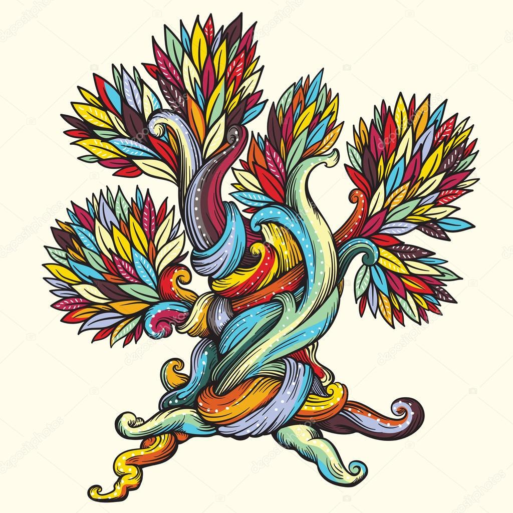 Tree of life. Vector illustration — Stock Vector © tets #151716844