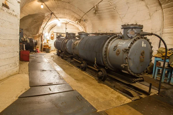 Underground gold ore mine shaft transformer electrical room — Stock ...