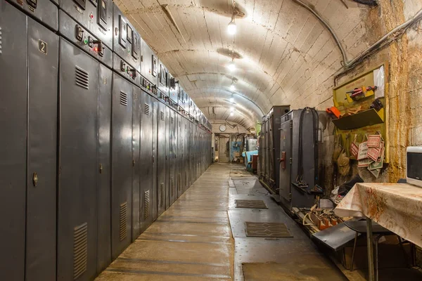 Underground gold ore mine shaft transformer electrical room — Stock ...