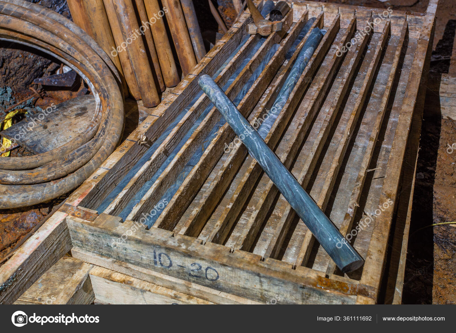 Geological Box Core Samples Underground Mine — Stock Photo © mishainik ...