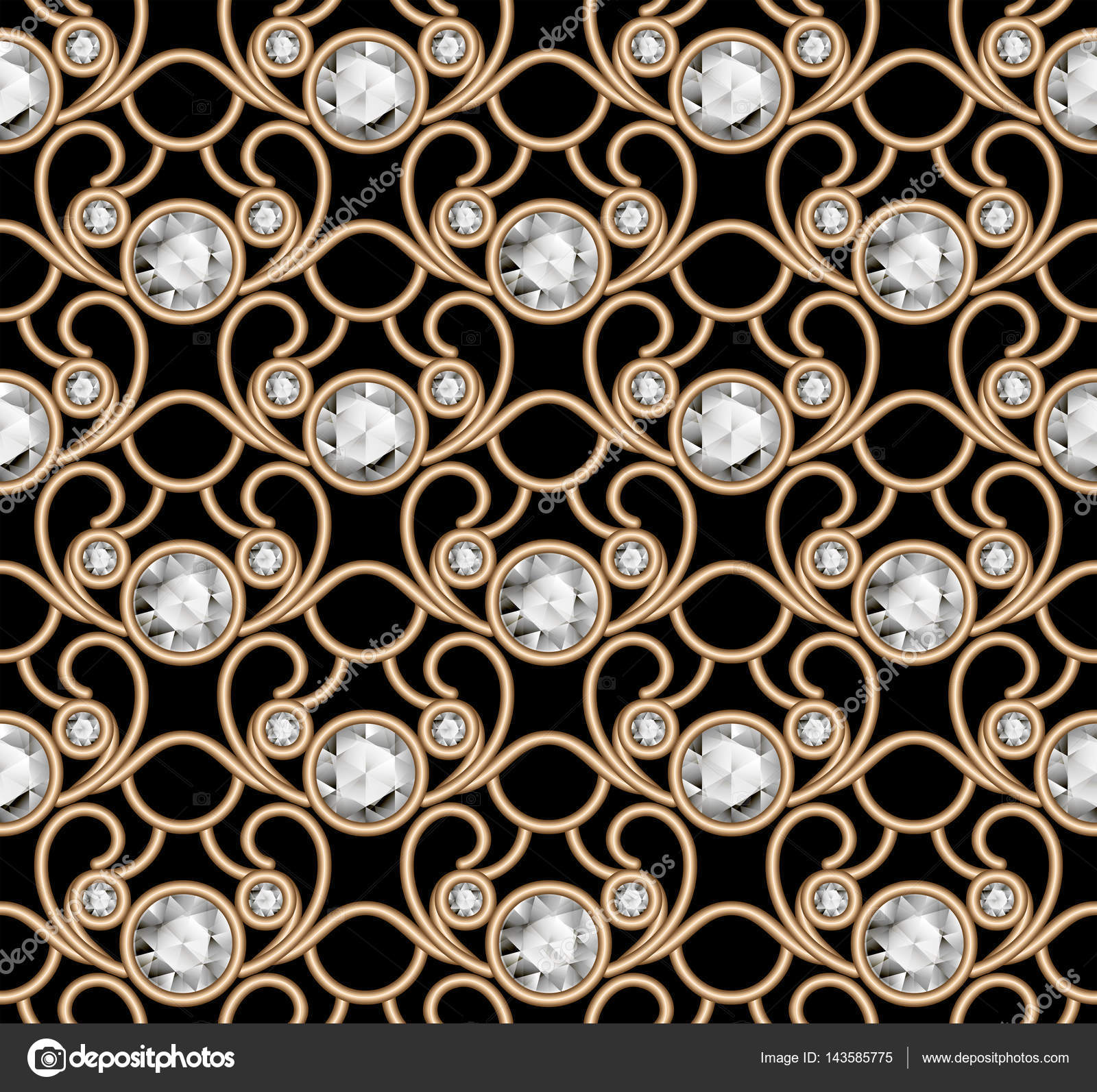 Seamless Texture Diamond Necklace