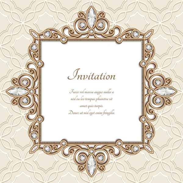 Square jewelry frame Vector Art Stock Images | Depositphotos