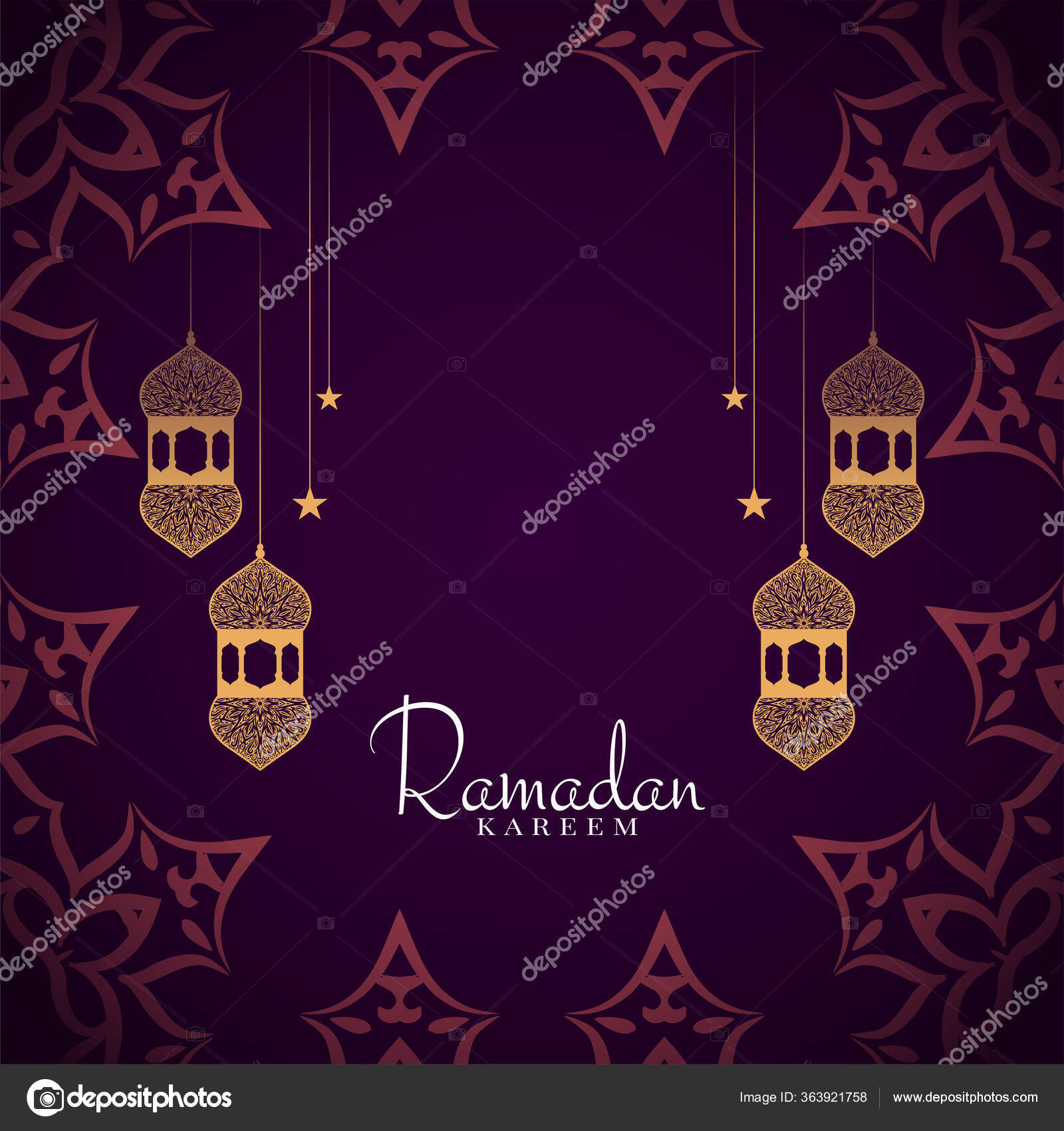 Abstract Ramadan Kareem Islamic Background Vector Stock Vector Image by ...