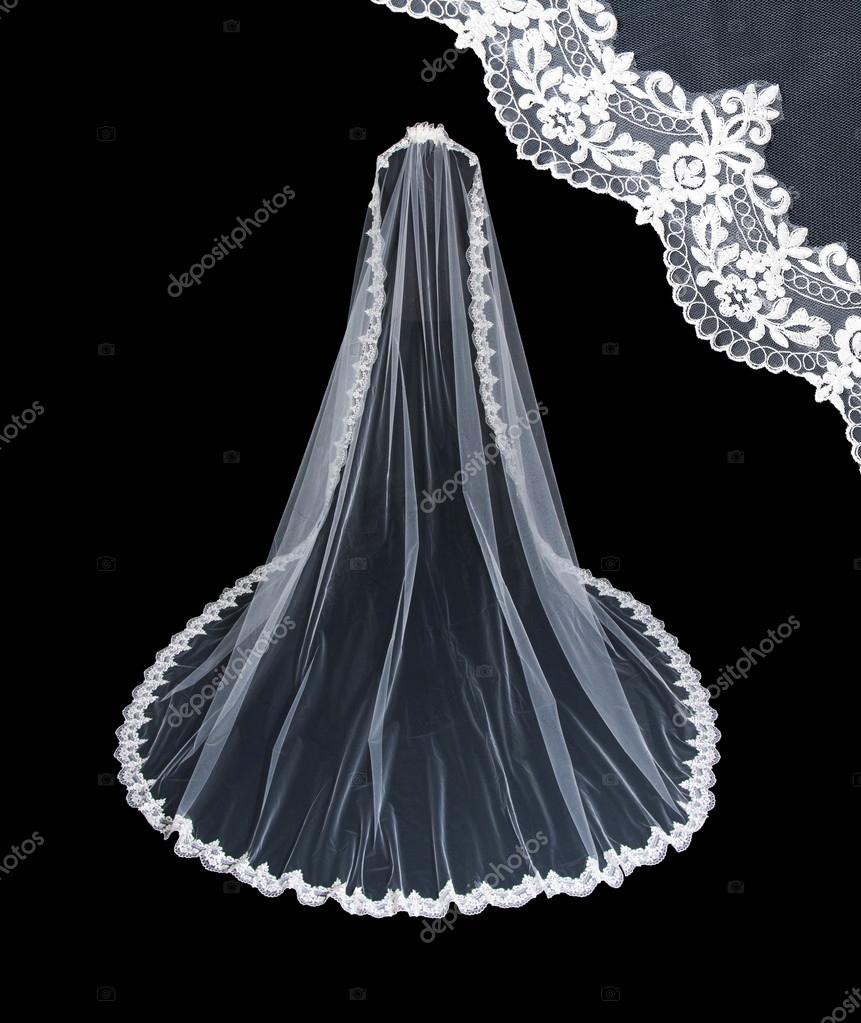 Wedding white veil — Stock Photo © oksanello #127833830