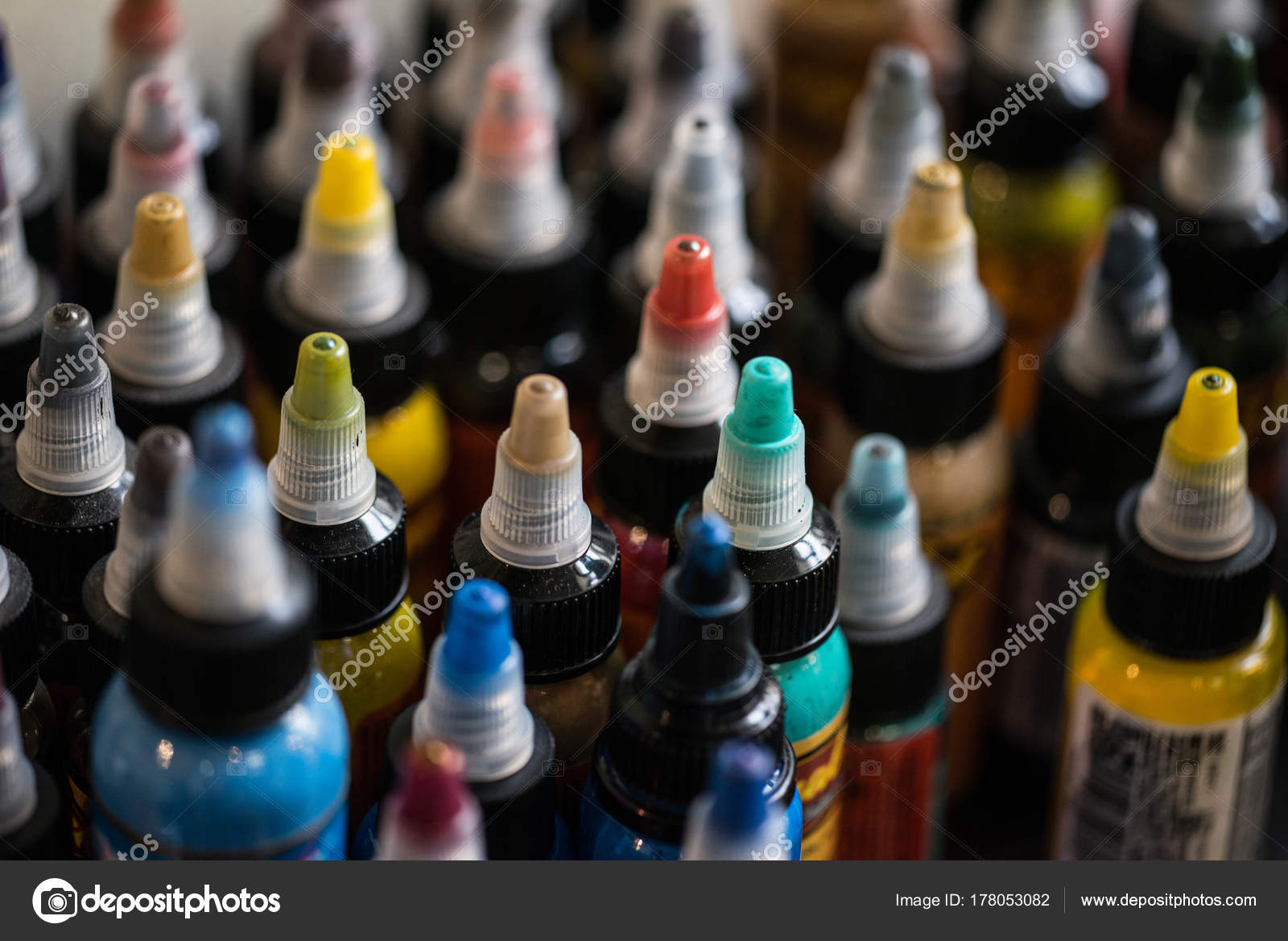 Tattoo Ink Bottles Drawings