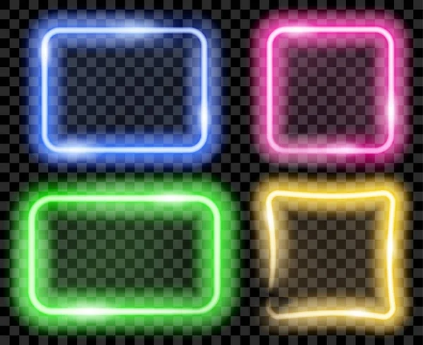 Colorful neon frames Stock Vector by ©31moonlight31 182544958