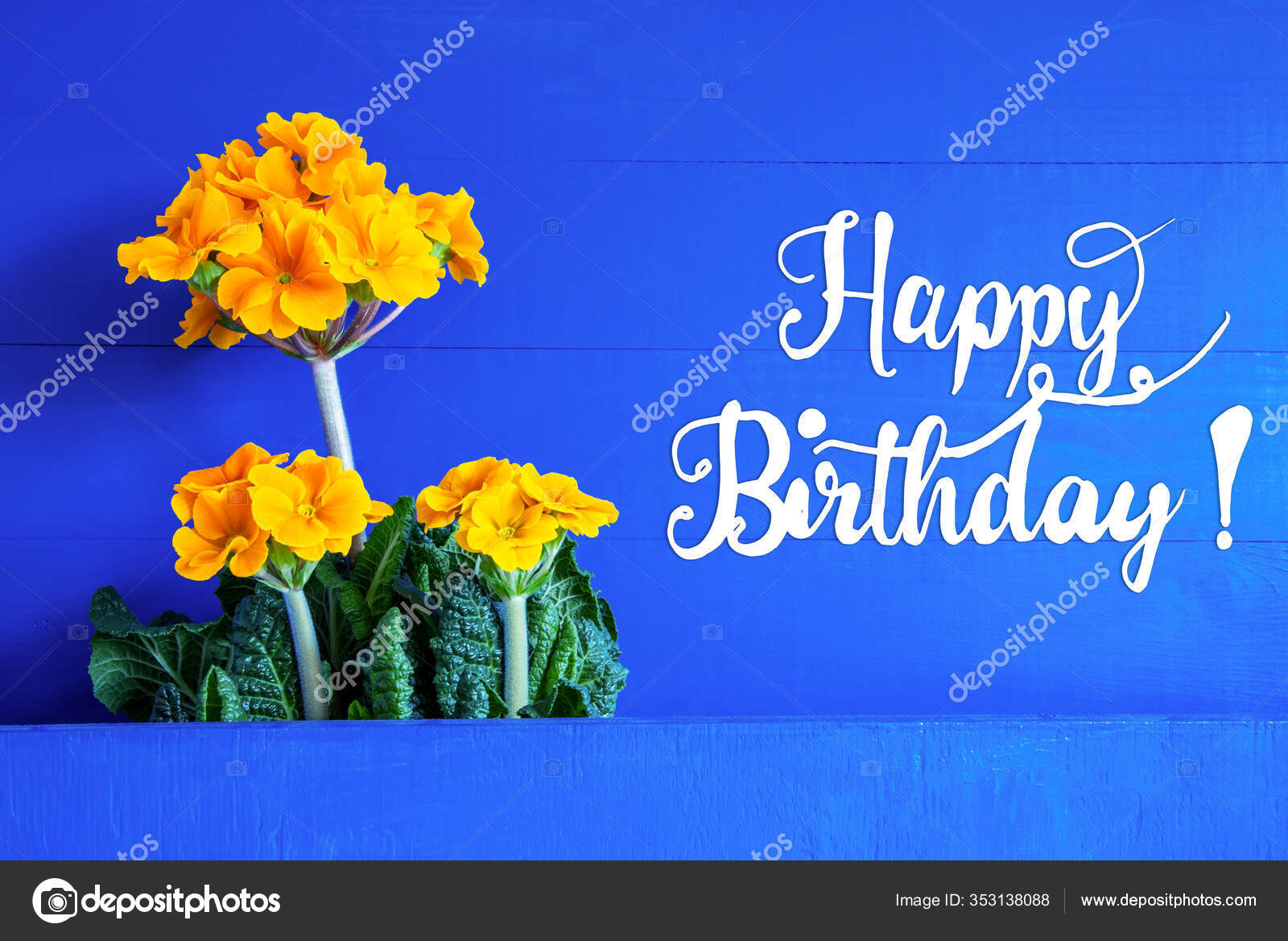 Happy Birthday Yellow Flowers
