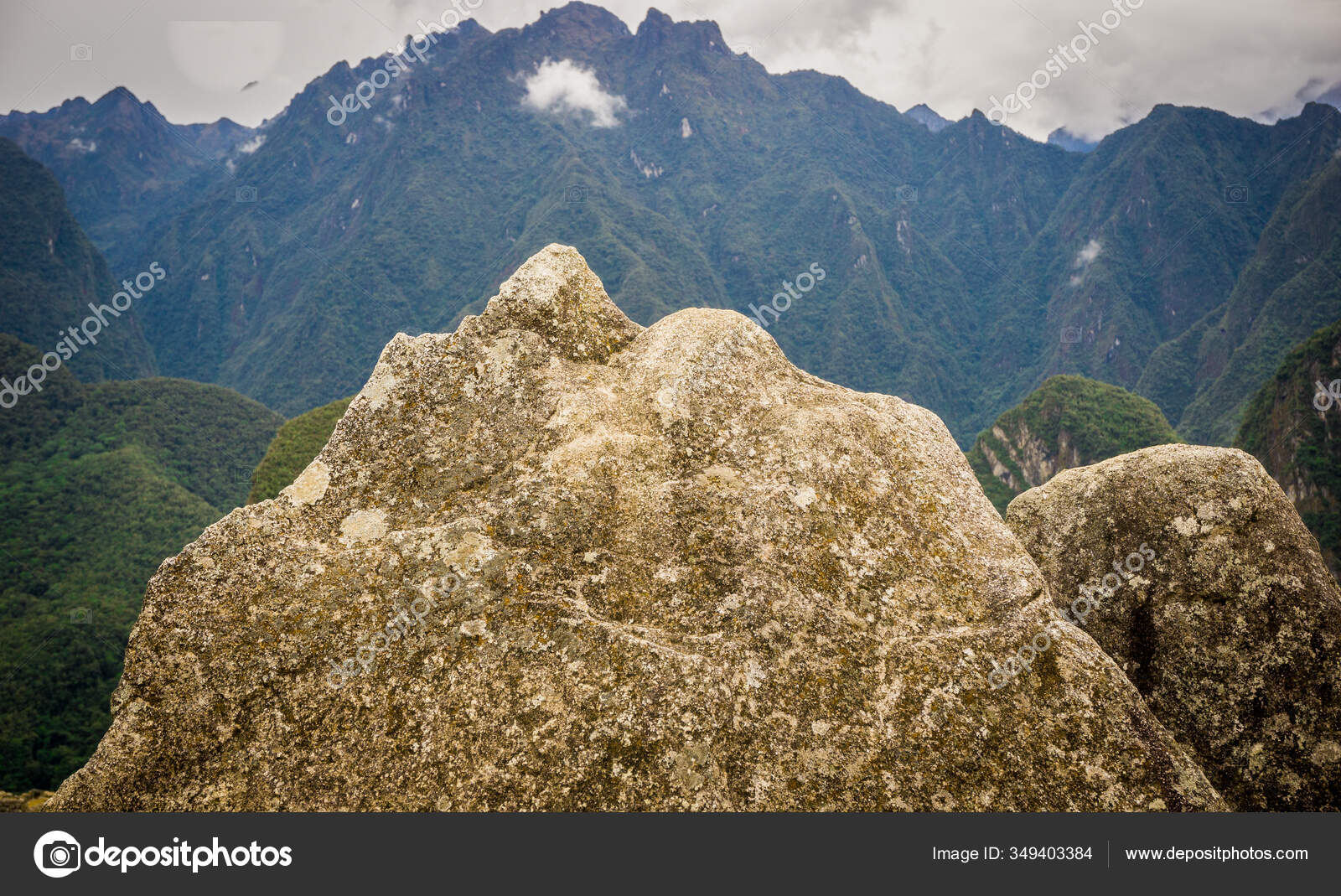 Sacred Rock Important Piece Inca Culture Located North Machu Picchu ...
