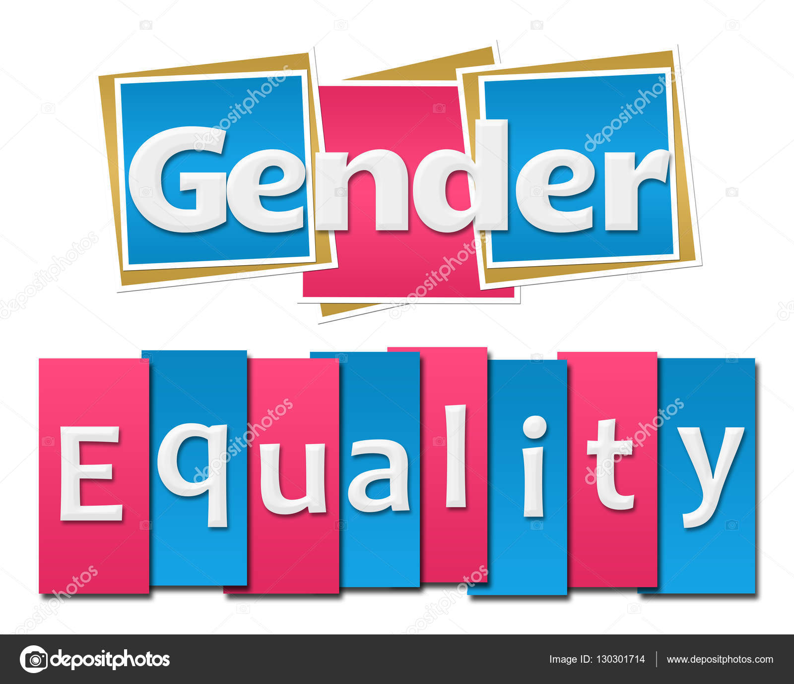 Gender Equality Pink Blue Squares Stripes Stock Photo by ©ileezhun ...