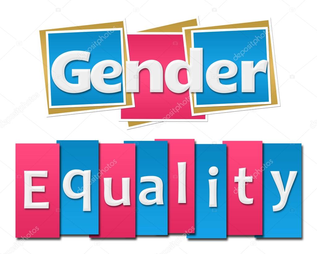 Gender Equality Pink Blue Squares Stripes Stock Photo by ©ileezhun ...