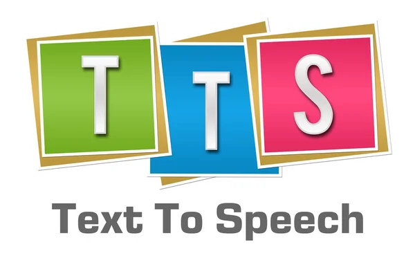 Tts Text Speech Text Alphabets Written Blue Background Stock Photo by ...