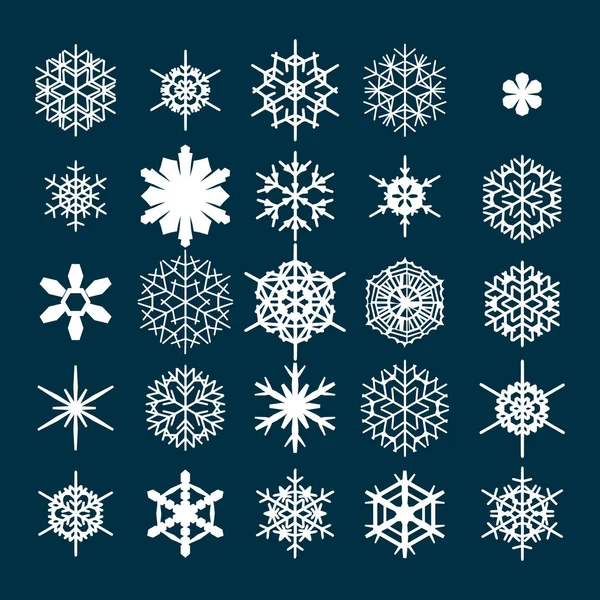 Cold crystal snowflakes - vector set Stock Vector Image by ©lakalla ...