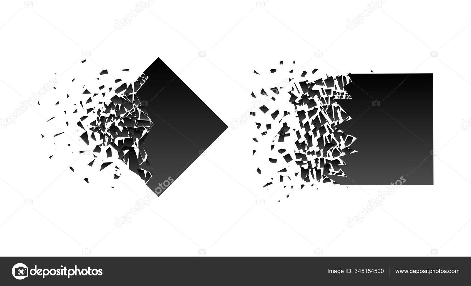 Abstract black explosion isolated on white background. Stock Vector by ...