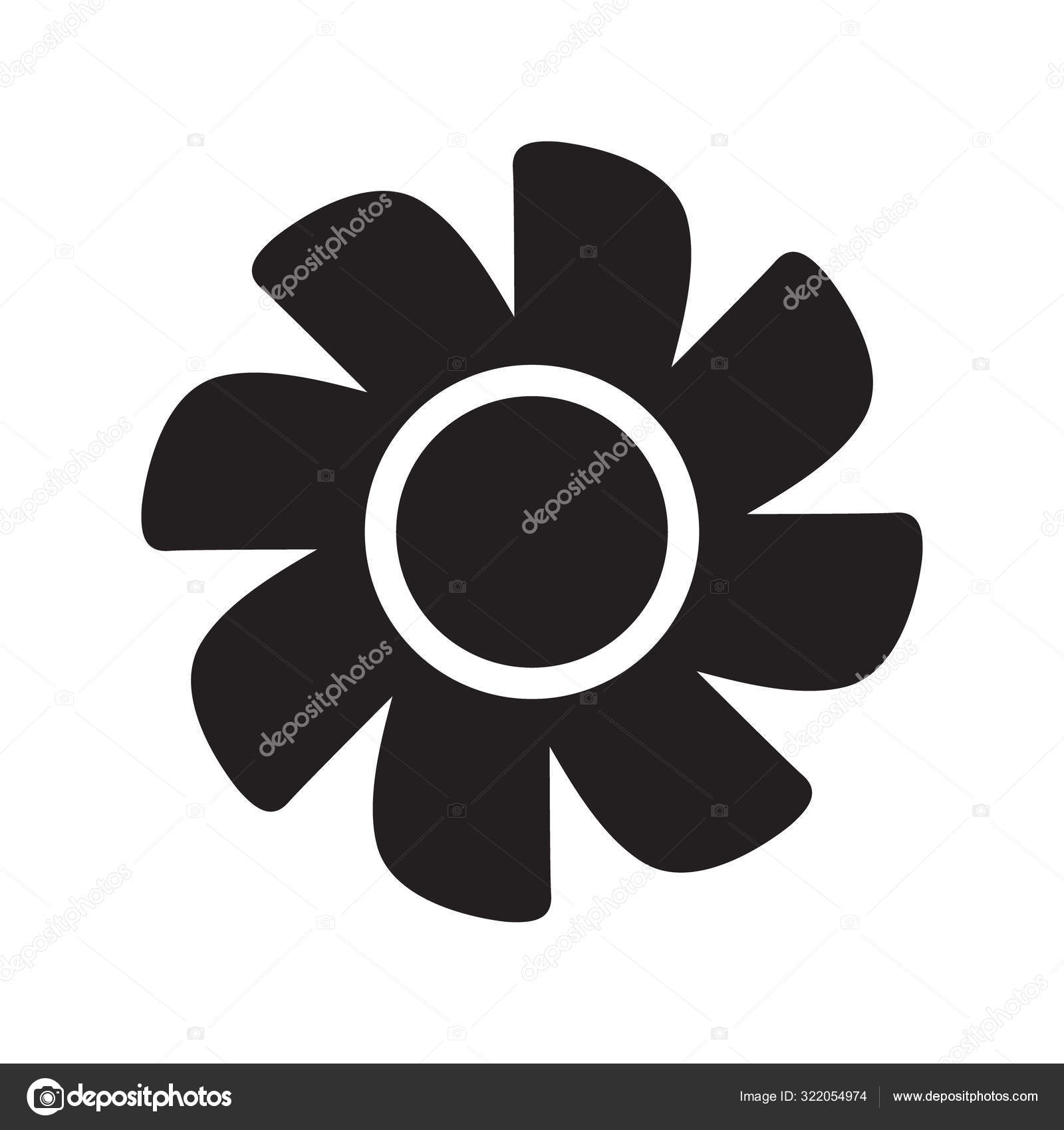 Cooling Fan Icons Cool Fans Vector Symbols Electrical Air Industry ⬇ ...
