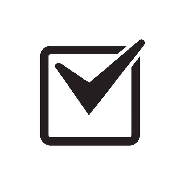 Simbol Vektor Ikon Klik Tanda Centang Diisolasi Pada Latar Belakang ...