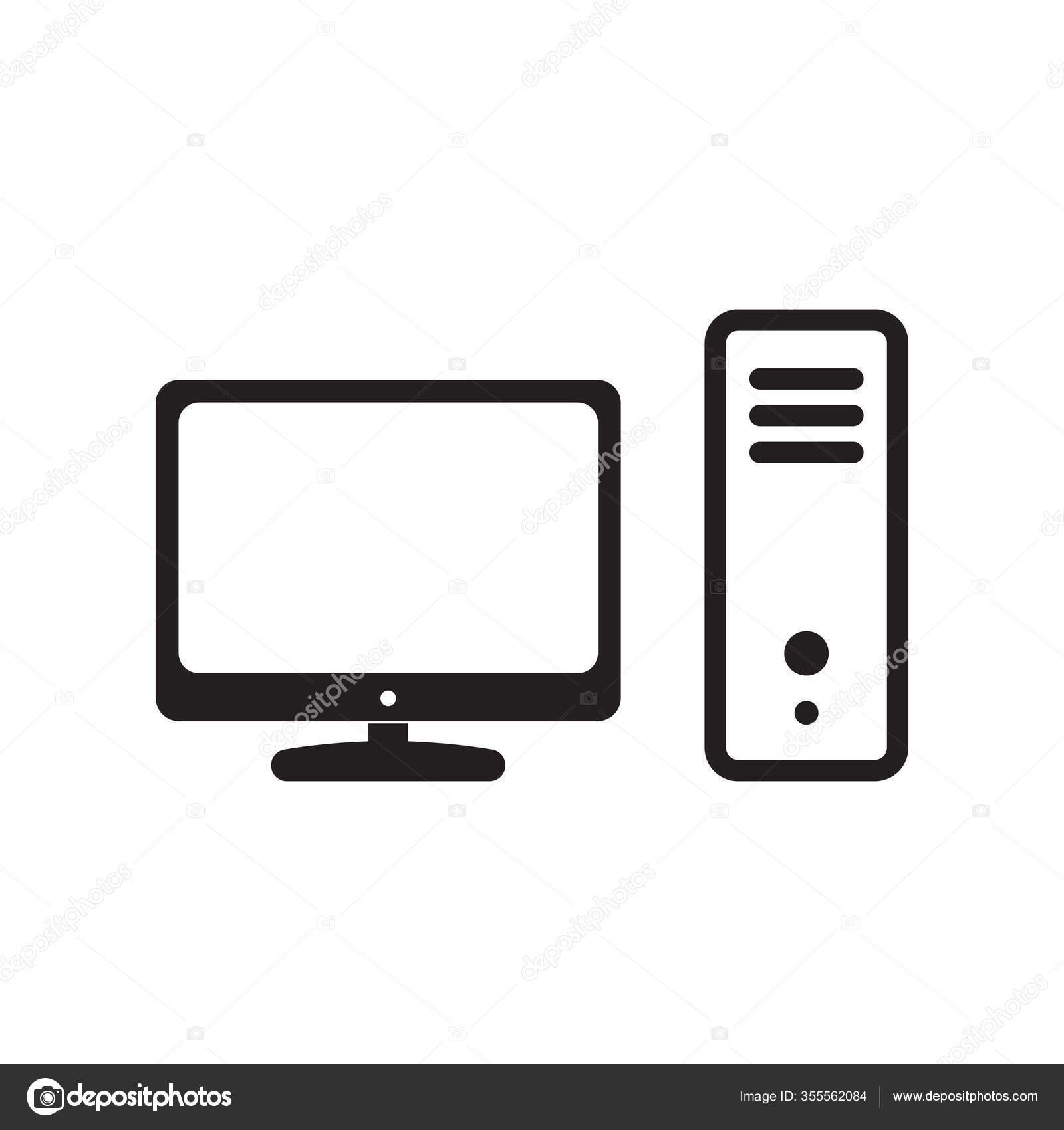 Simbolo De Computador Desktop Computer Symbol Hi Res Stock Photography