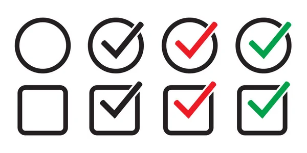 Checkbox Set Blank Checked Checkbox Vector Icon Stock Vector Image by ©DMVector #361712746