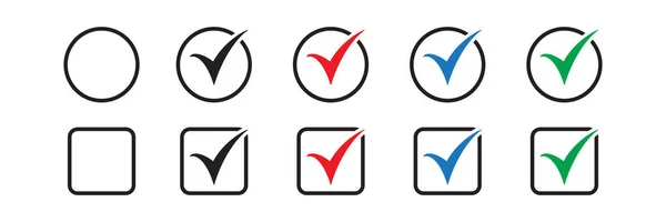 Checkbox Set Blank Checked Checkbox Vector Icon Stock Vector Image by ©DMVector #361712746