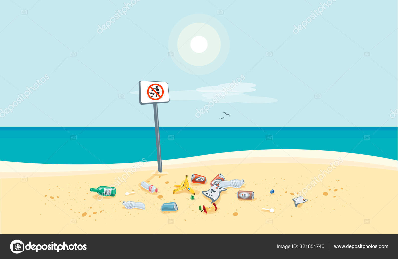 Throwing Garbage In The Water