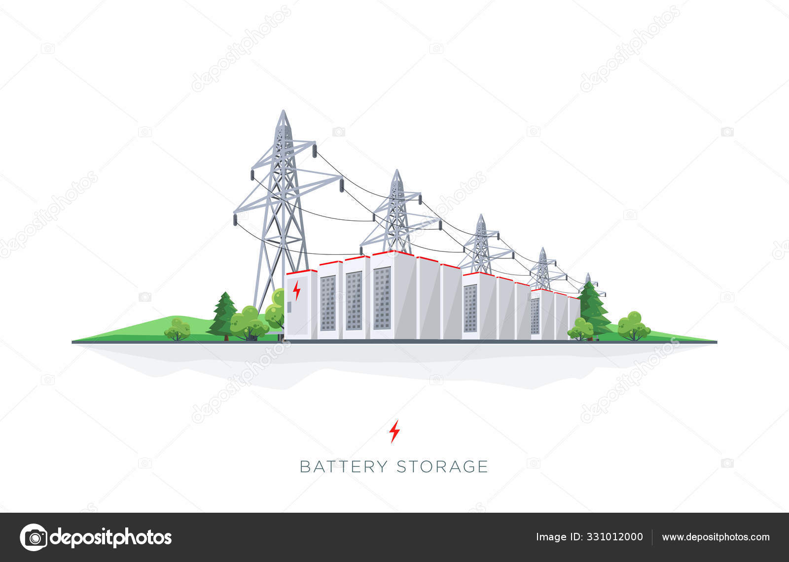 Large rechargeable battery energy storage from renewable electric power ...
