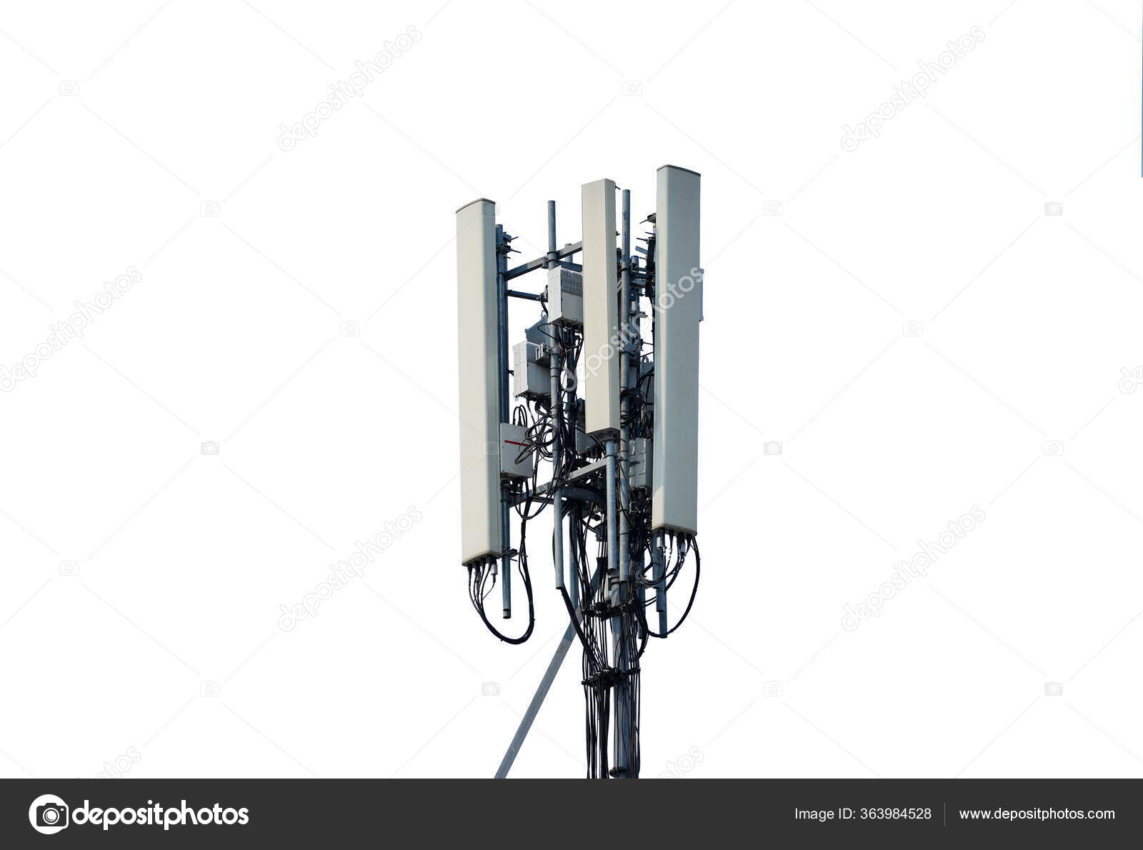 Telecommunication Tower Cellular Base Station Base Transceiver Station ...