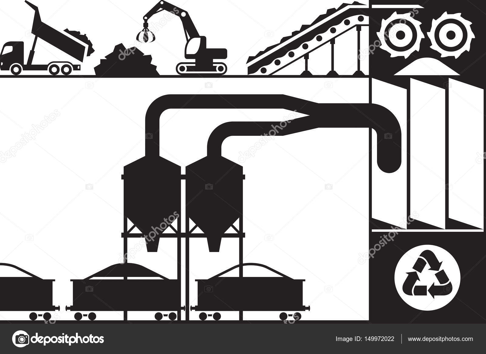 Recycling and processing of scrap metal Stock Vector Image by ©angelha ...